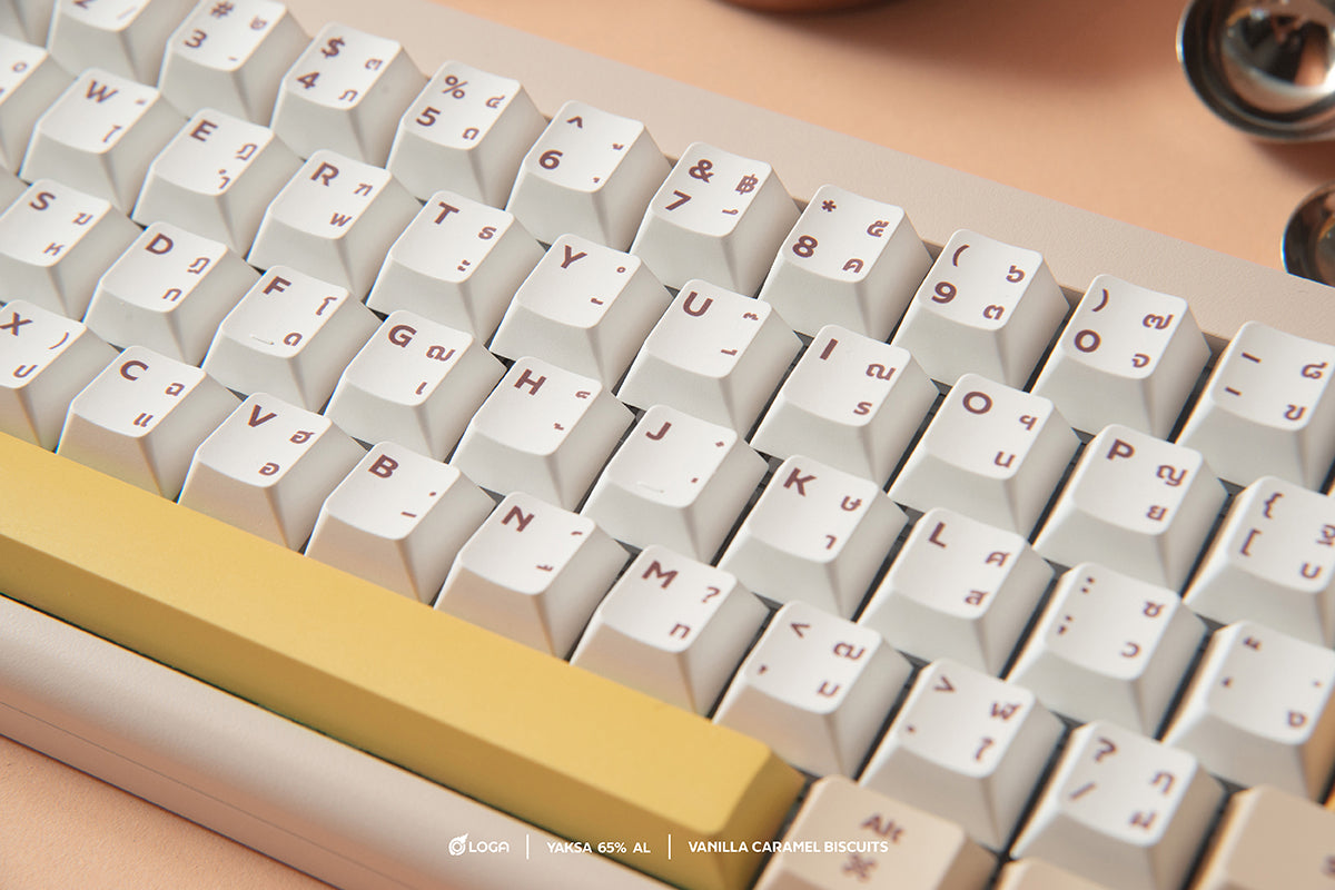 LOGA Yaksa 65AL Aluminum wireless mechanical keyboard : Vanilla Carame ...